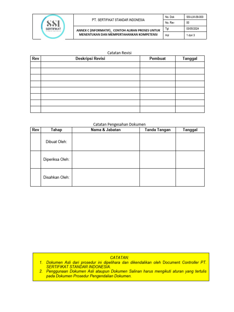 SSI-LM-09-003-informatif - Contoh Aliran Proses Kompetensi - ISO 17021 ...