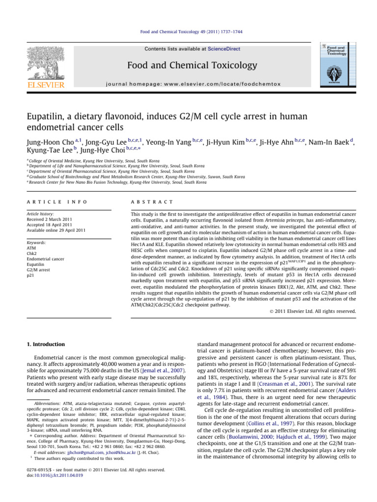 Cho 2011 | PDF | Life Sciences | Cell Biology