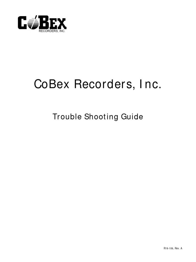 Cobex Trouble Shooting Guide | PDF | Transformer | Printed Circuit Board