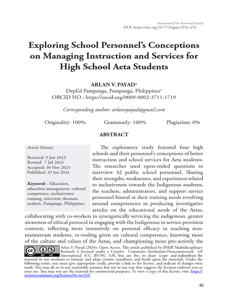 JPAIRVol 55 | PDF | Qualitative Research | Cognition