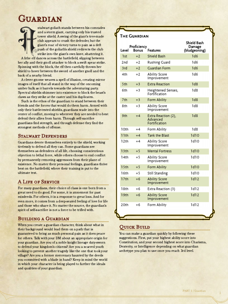 New_5E_Class_The_Guardian | PDF