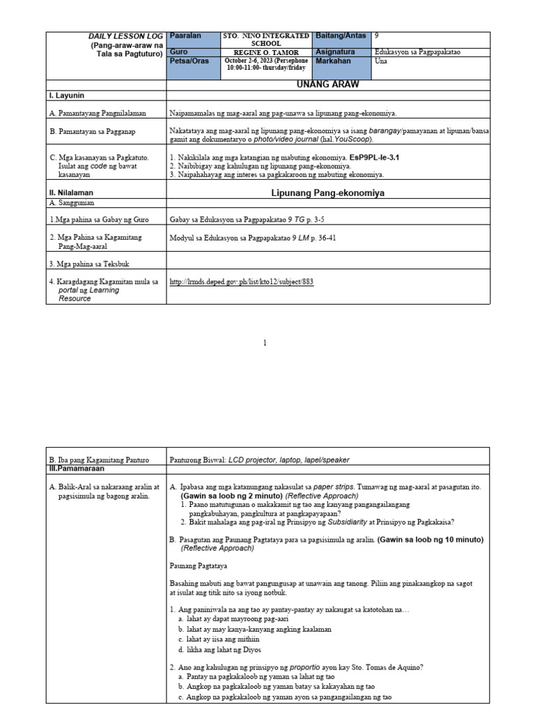 EsP DLL 9 Mod 3-Xandra | PDF