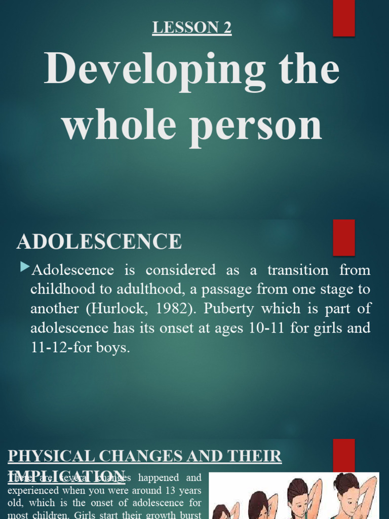 Lesson 2 - Perdev | PDF | Adolescence | Emotions