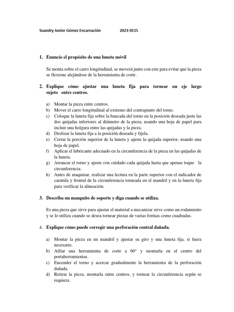 Tarea N 12 | PDF | Perforación | Herramientas