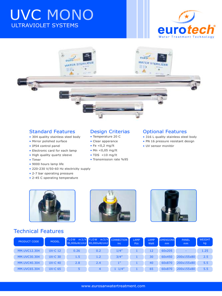 Ultraviolet Systems (Mono Lamp) | PDF