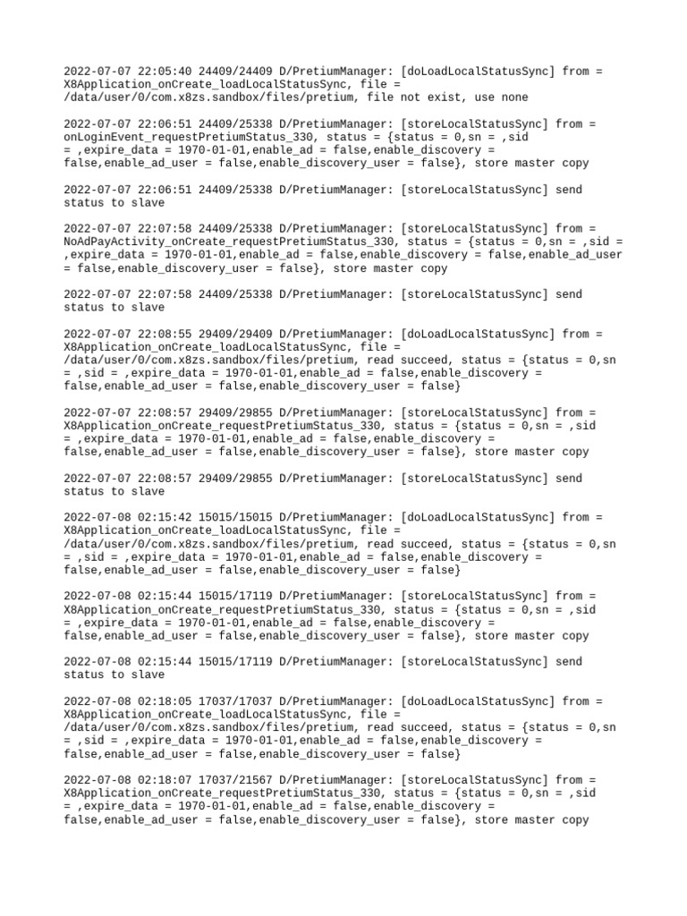 Com x8zs Sandbox Log | PDF