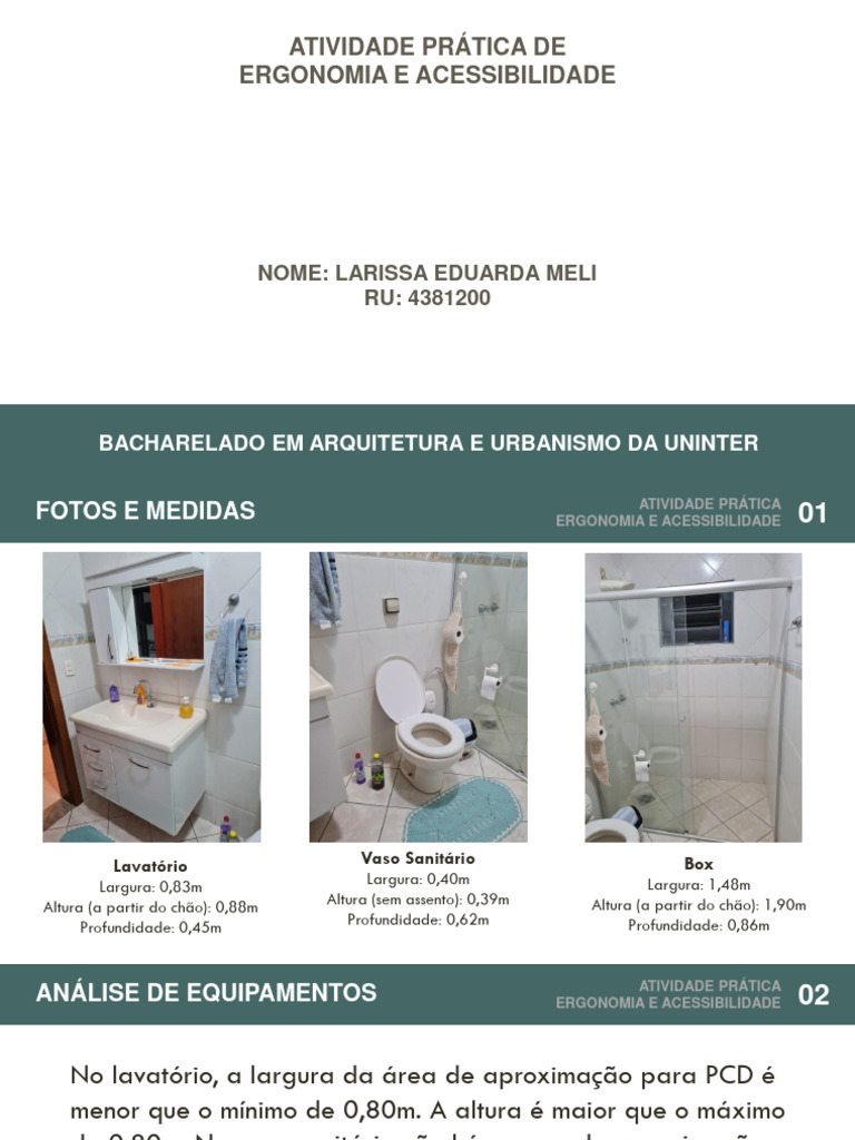 Atividade Prática De Ergonomia E Acessibilidade Pdf