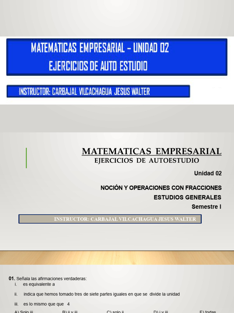 Unid 2 EjercAutoEst Operac Fracc | PDF | Lápiz