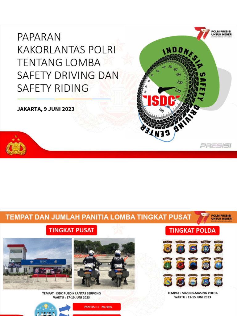 Lomba Safety Driving & Riding 2023 | PDF