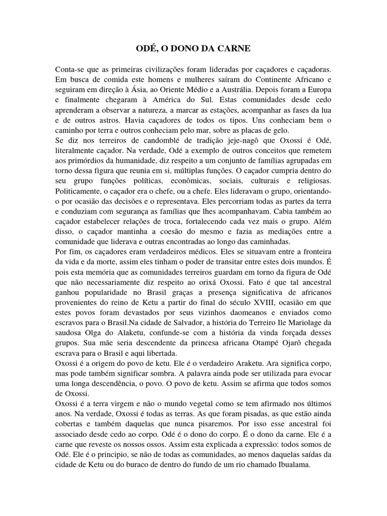 Odé - Oní Eran | PDF