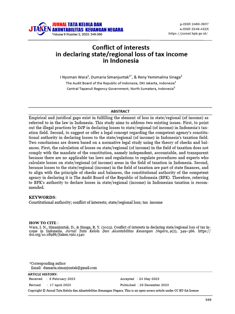 2023 JTaken Wara, Duma & Reny | PDF | Taxes | Audit