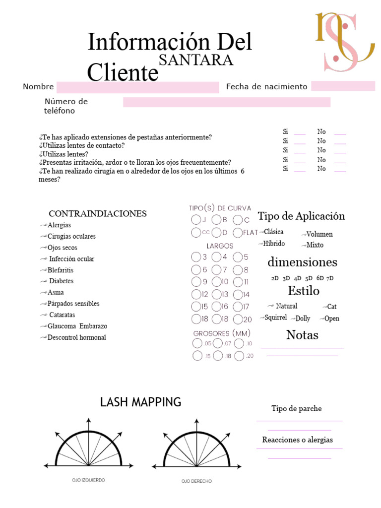 Ficha Cliente Editable | PDF | Medicina | Medicina CLINICA