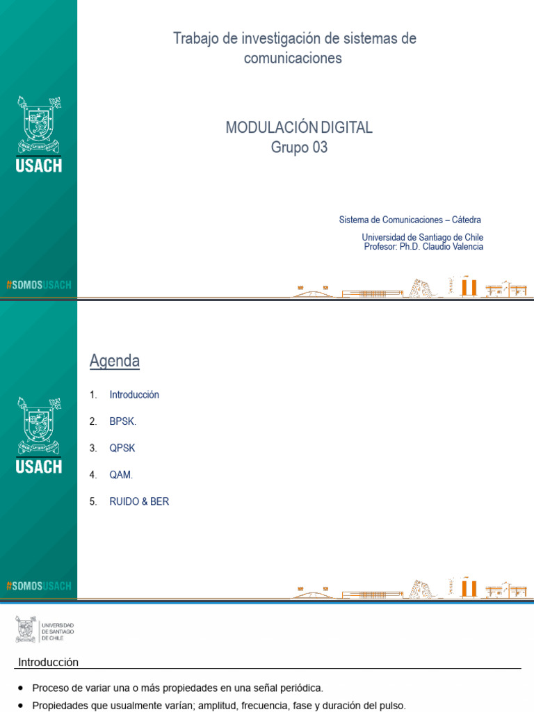 Modulación Digital: BPSK, QPSK y QAM | PDF | Modulación | Multiplexación por división de ...