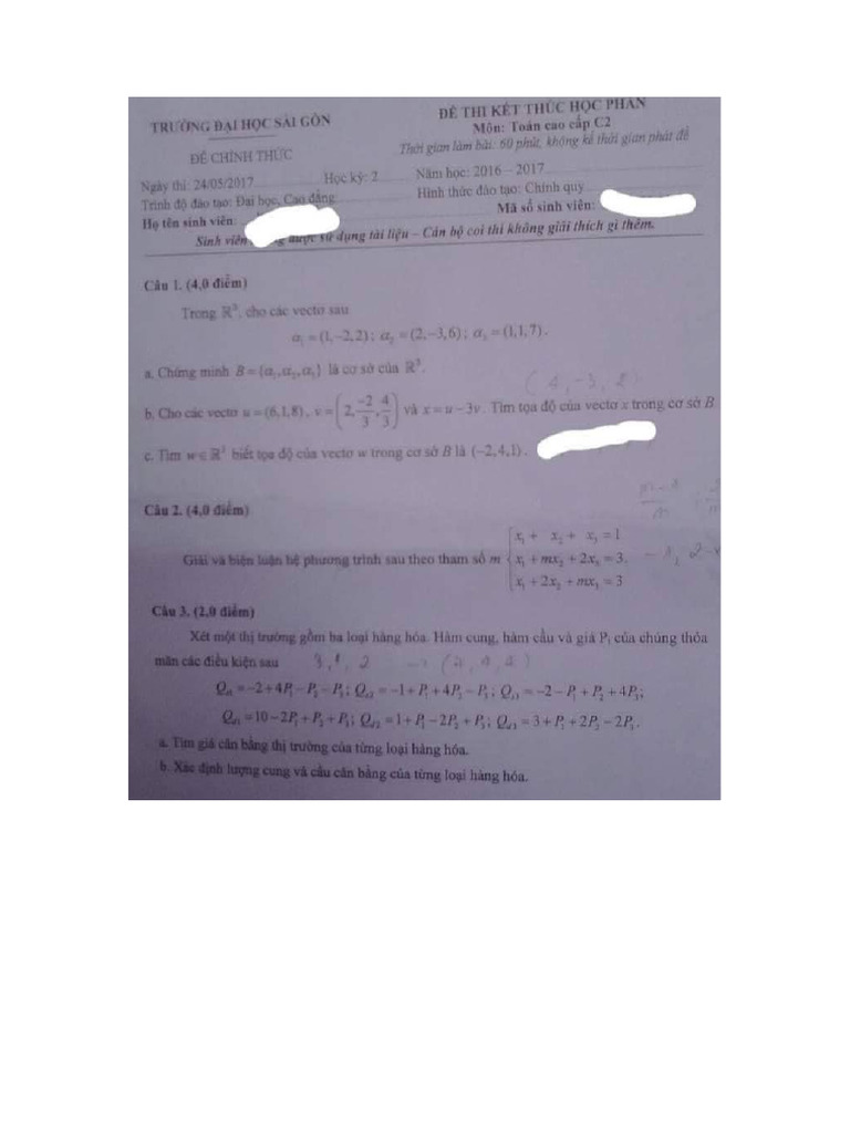 Giải Đề TCC2 Các Năm | PDF