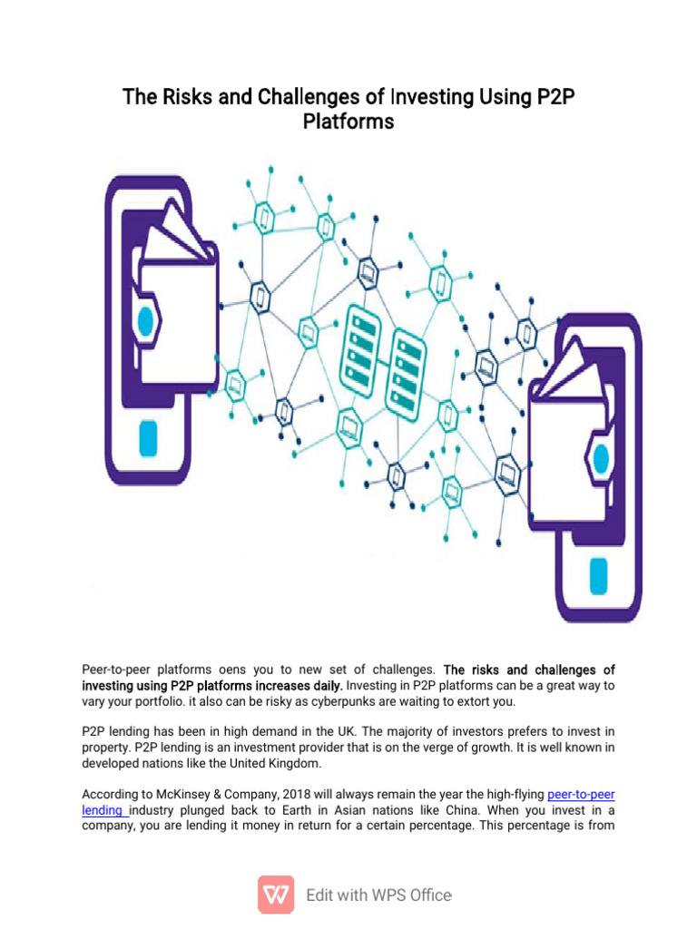 The Risks and Challenges of Investing Using P2P Platforms REAL | PDF ...