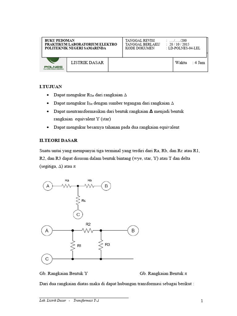 Transformasi Star - Delta | PDF