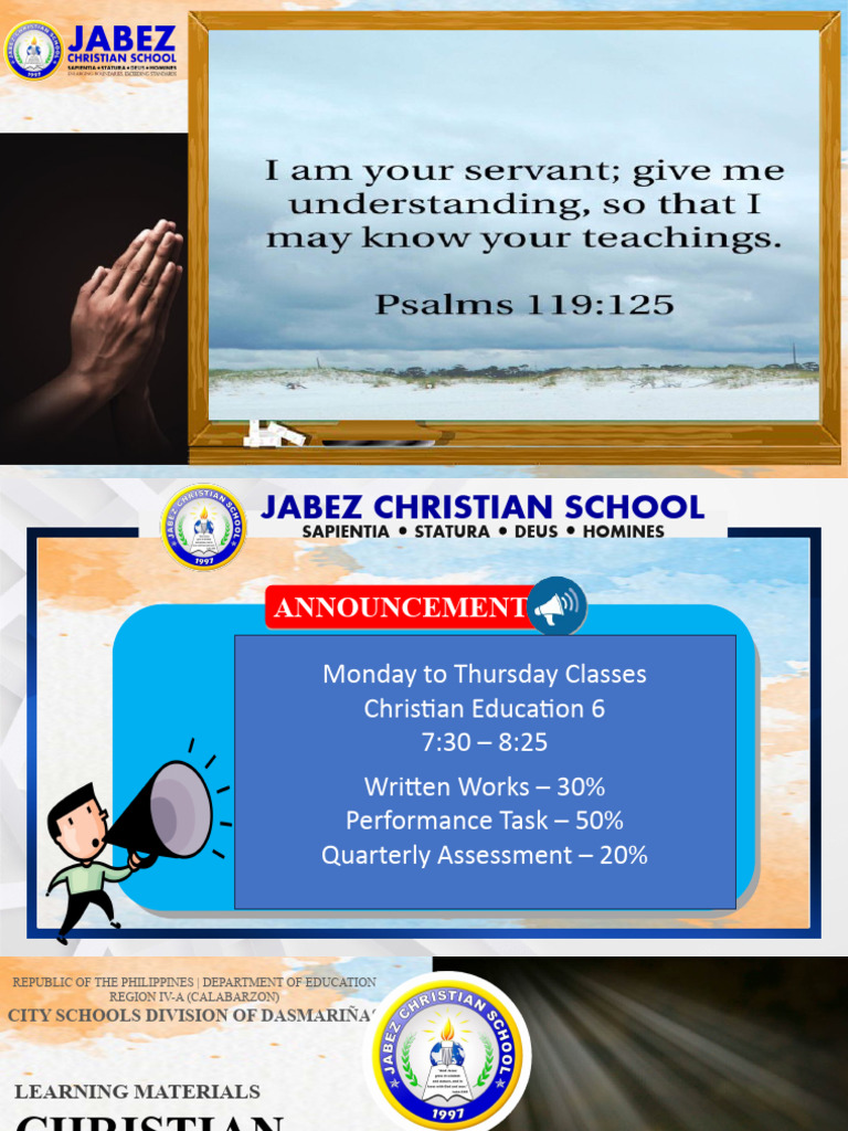 Christian Education Curriculum Overview | PDF | Bible