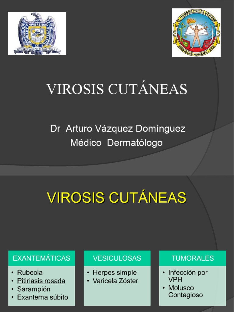 5.virosis Cutáneas2023 | PDF | Enfermedades virales | Causas de la muerte