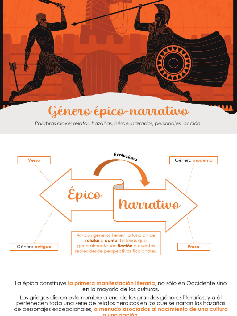 Género Épico-Narrativo | PDF | Poesía épica | Ilíada