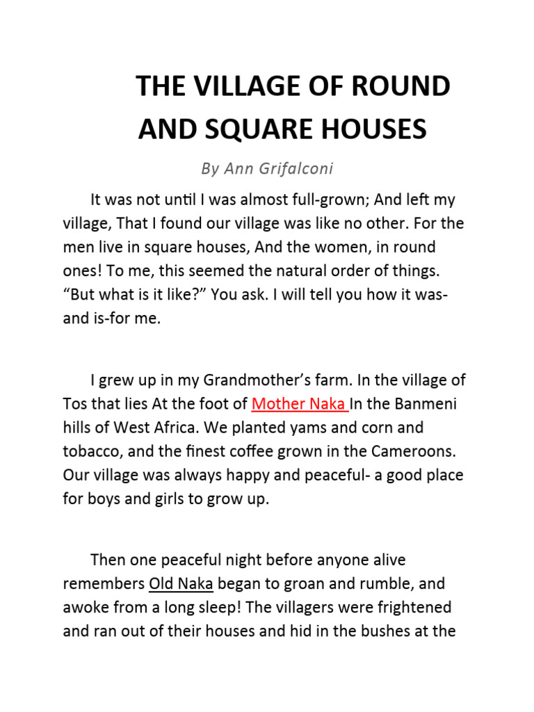 The Village of Round and Square Houses | PDF