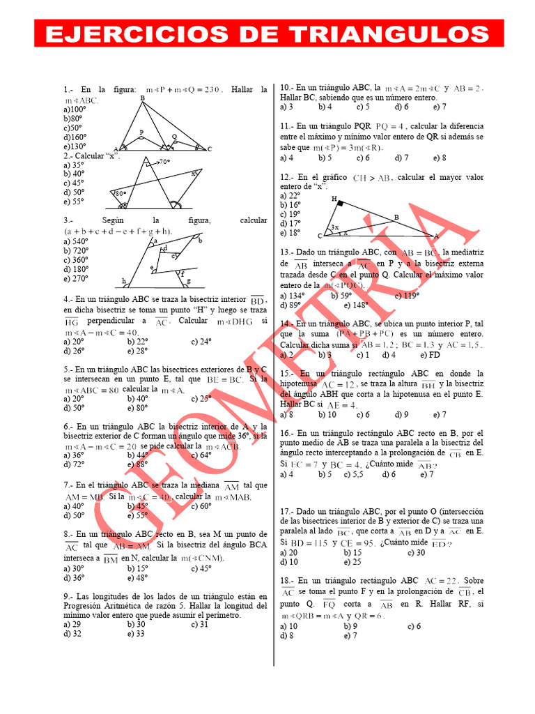 Semi 6 | PDF | Triángulo | Rectángulo