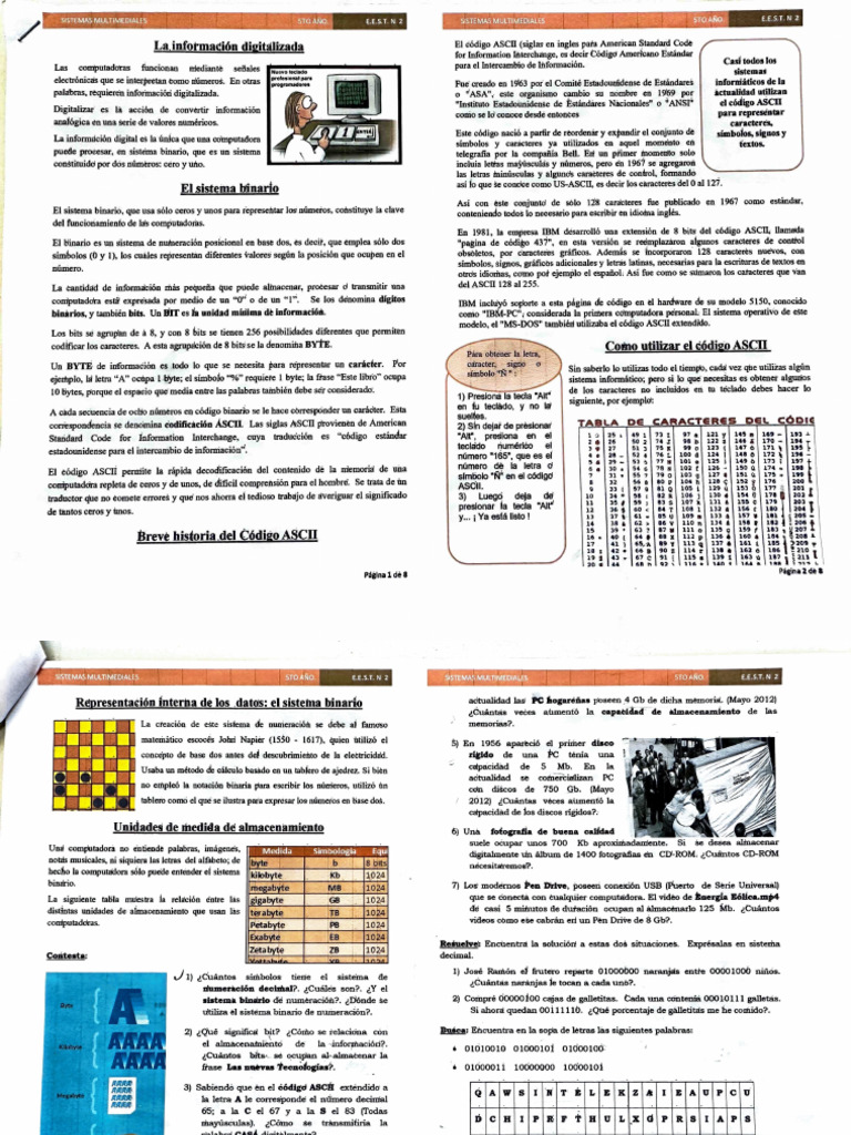 Introducción al Código ASCII | PDF | Ascii | Poco