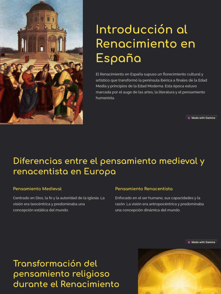 Introduccion Al Renacimiento en Espana | PDF | Renacimiento | Literatura renacentista