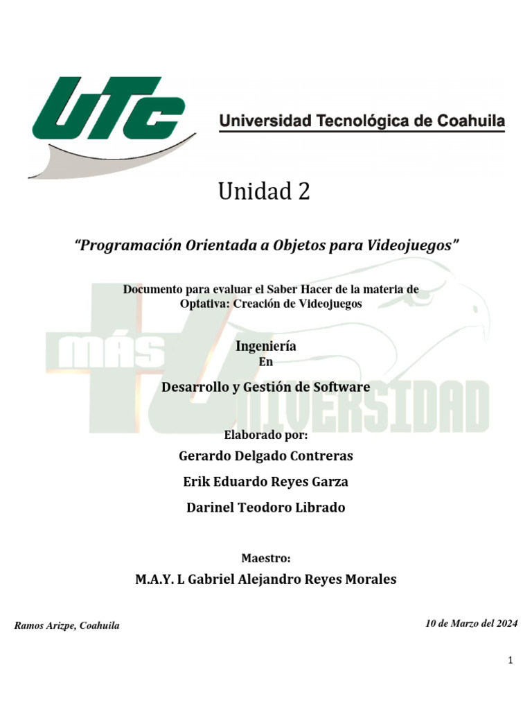 Saber Hacer U2 | PDF | Desarrollo de software | Programación de computadoras
