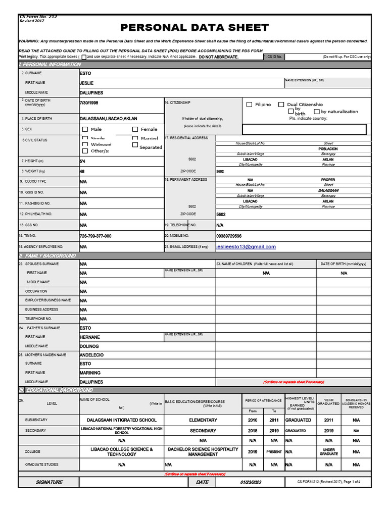 PDS Form | PDF | Crimes | Crime & Violence