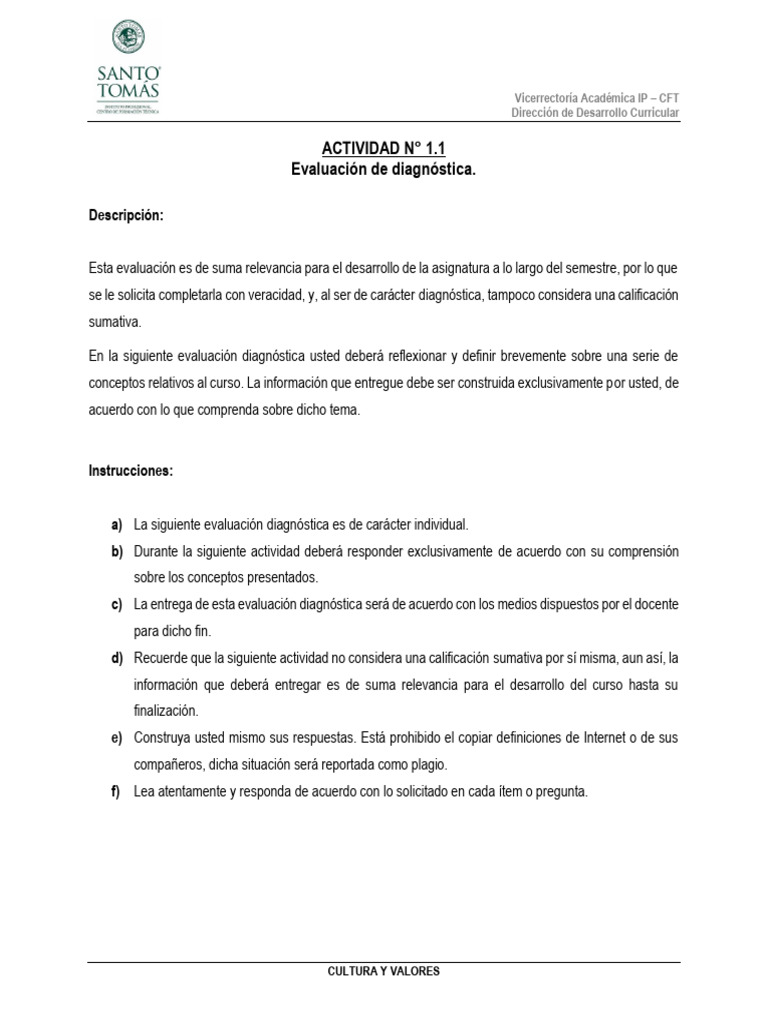 Act.1_1 | PDF | Evaluación