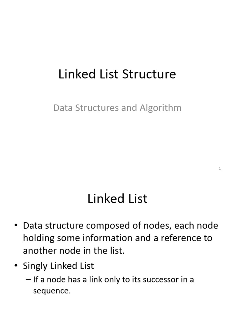 It221 Module 2 Lesson 2 Linkedlist Pdf Information Retrieval Algorithms And Data Structures 