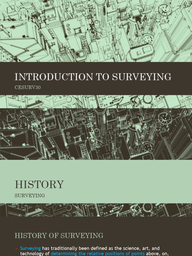 History and Principles of Surveying | PDF | Surveying | Geodesy