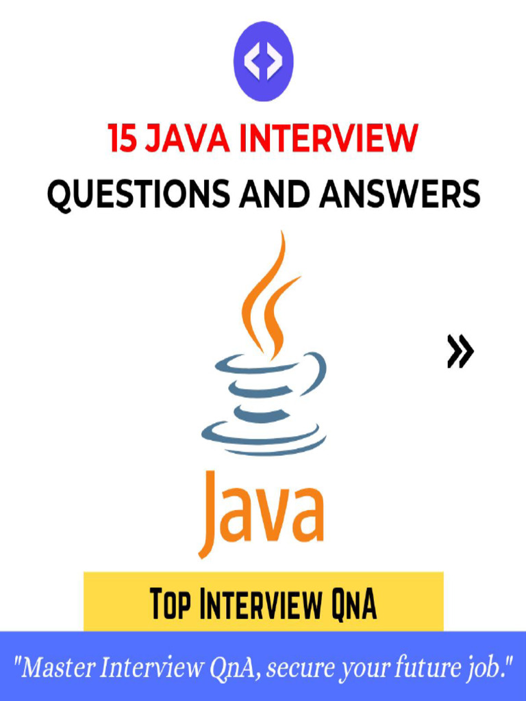 Repost Top 15 Java Interview Qna Pdf Java Programming Language Class Computer