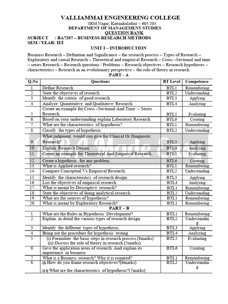 Unit 1 | PDF | Hypothesis | Causality