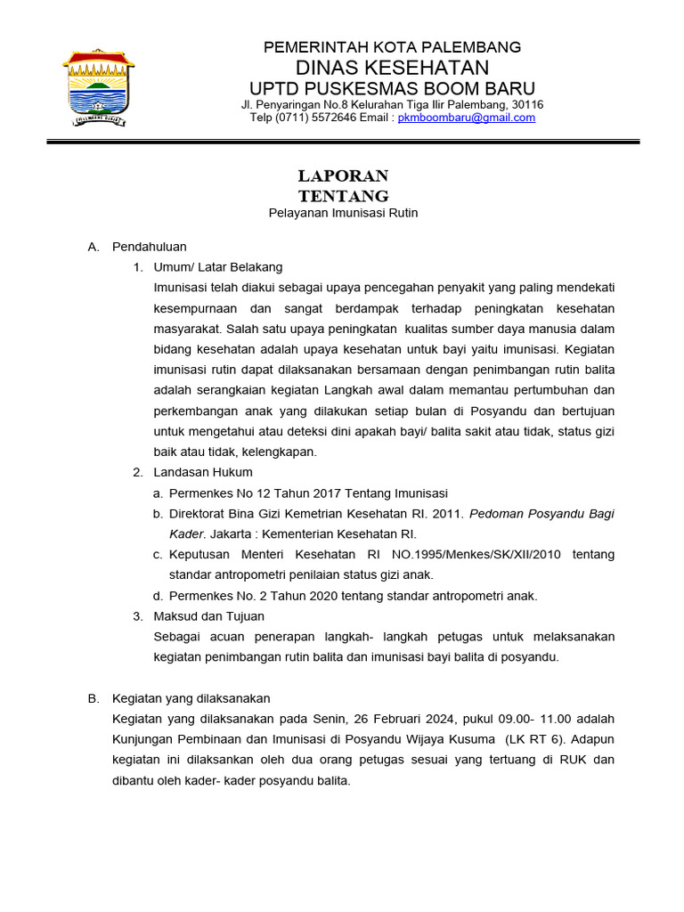 LPD Surat Tugas Imunisasi Dan Posyandu Bok 2024 | PDF