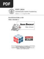 Soal Dan Jawaban OSN SD 2025 | PDF