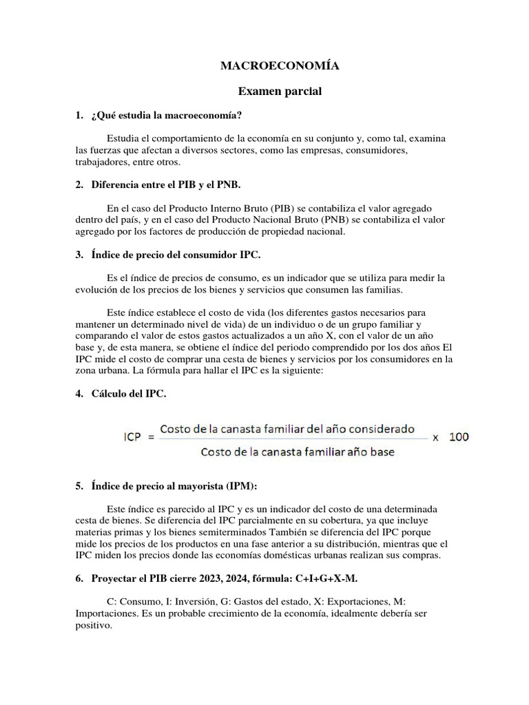 Mac Resumen | PDF | Costo de la vida | Producto Interno Bruto