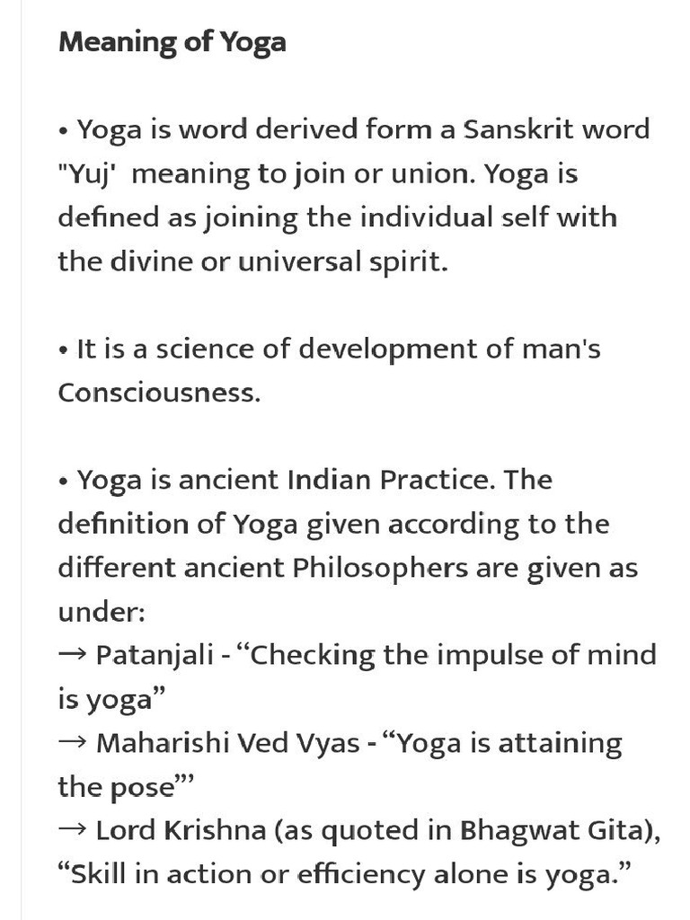 Class 11 Chapter-3 Yoga Physical Education | PDF Class 11 Chapter-3 Yoga Physical Education | PDF