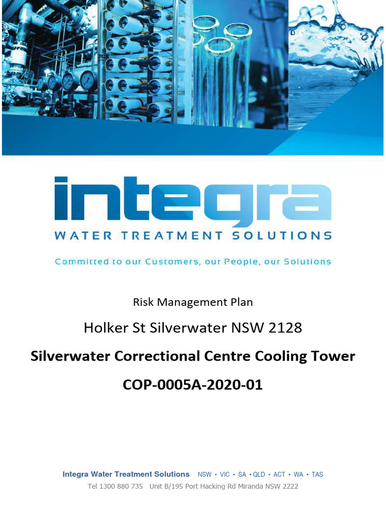 Silverwater TF RMP | PDF | Risk | Water Quality