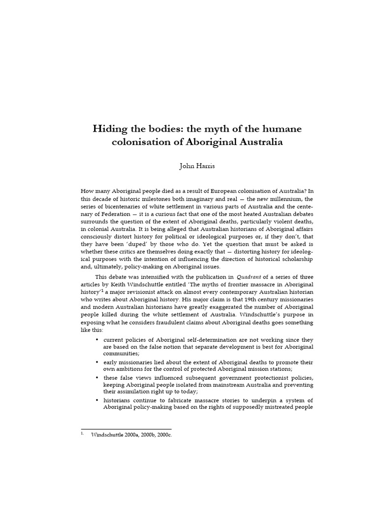 John Harris - Hiding The Bodies-The Myth of The Humane Colonisation of ...