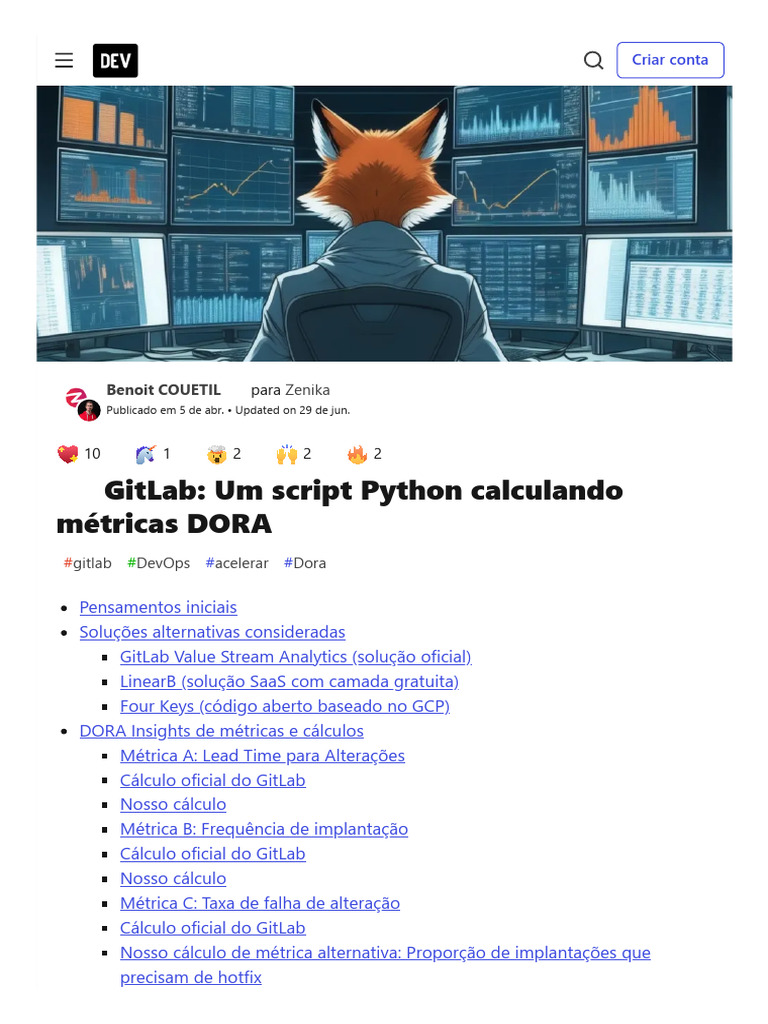 ? GitLab - Um Script Python Calculando Métricas DORA - Comunidade DEV ... ? GitLab - Um Script Python Calculando Métricas DORA - Comunidade DEV ...