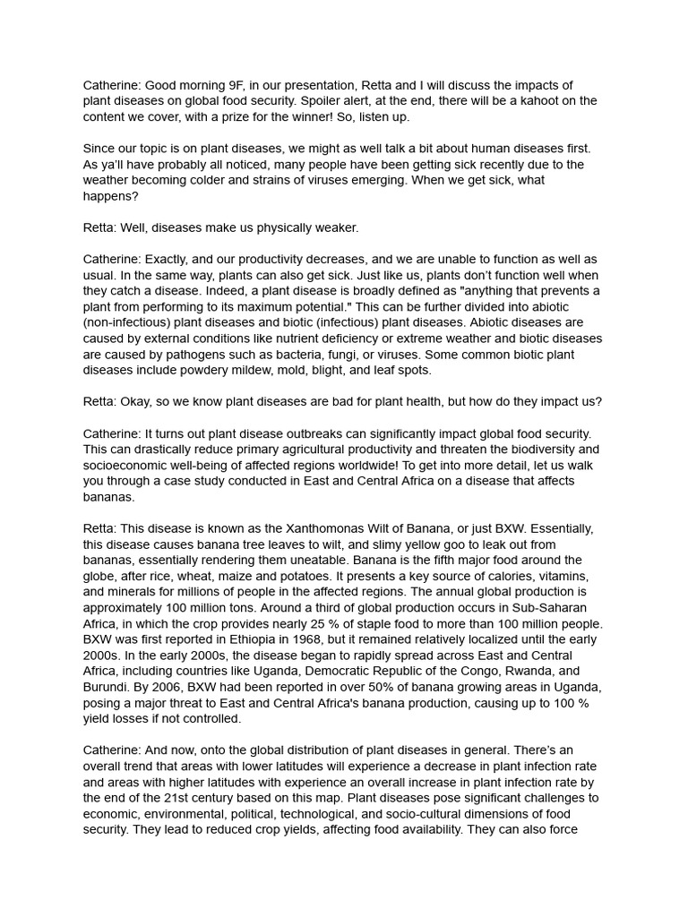 Geography Oral Presentation Script | PDF