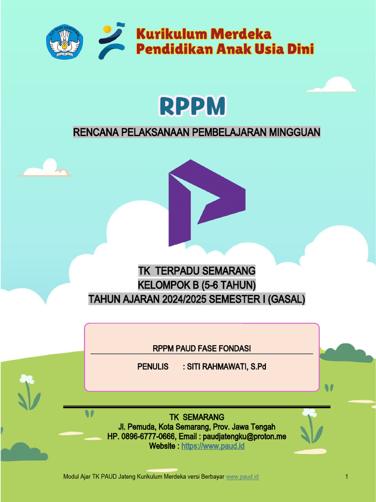 RPPM TK B Smt1 2024 2025 | PDF
