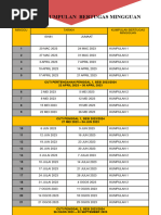 Template Jadual Bertugas Mingguan | PDF