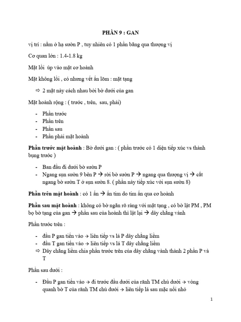 Phần 9: Gan | PDF
