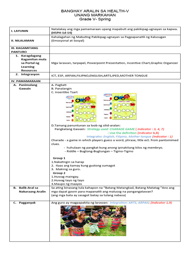 lesson-plan-health-5 | PDF