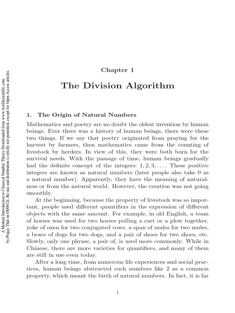 2021 The Division Algorithm | PDF | Numbers | Number Theory