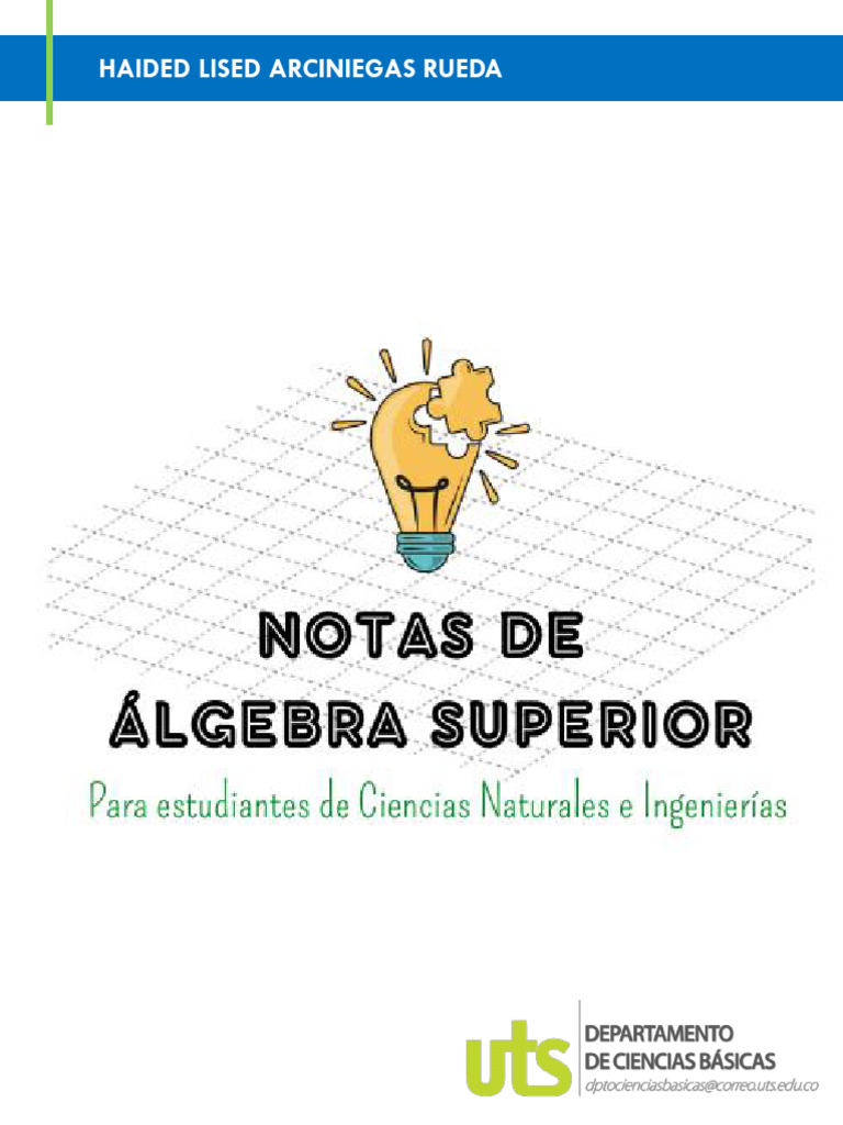 Cartilla - Algebra Superior | PDF | Ecuaciones | Matriz (Matemáticas)