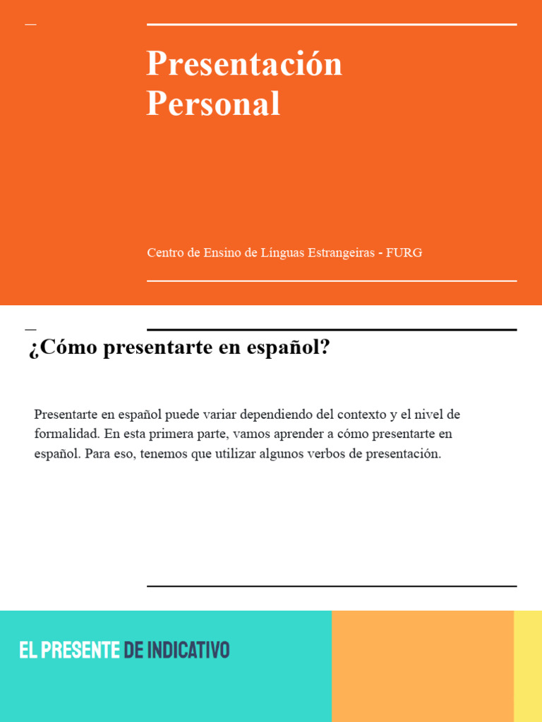 Cómo Presentarte en Español | PDF | Lengua española | Lingüística