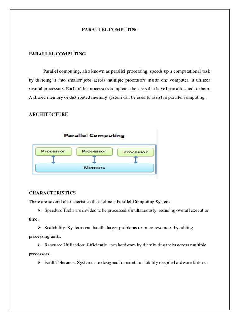 Parallel Computing | PDF | Parallel Computing | Computing Parallel Computing | PDF | Parallel Computing | Computing